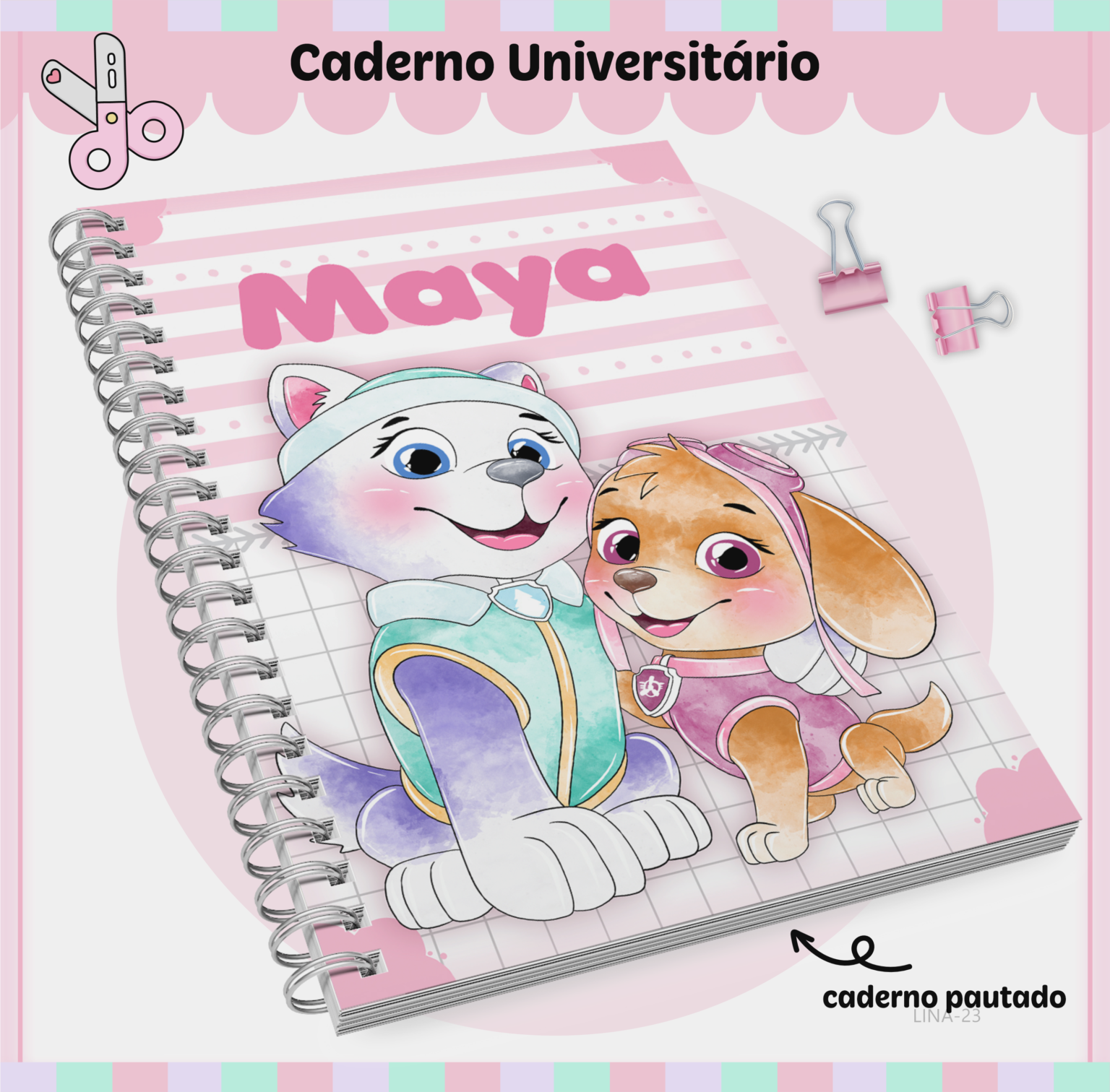 Kit Digital Combo Escolar Patrulha Canina – Estúdio Madigui